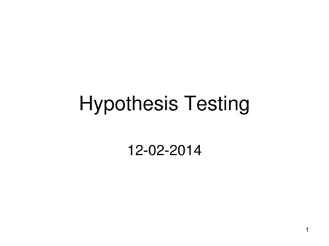 PPT Hypothesis Testing PowerPoint Presentation Free Download ID 2818997