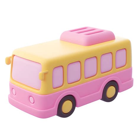 Bus Car Isolated 3d Render 59421408 Png