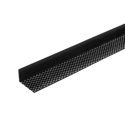 Profilé de ventilation pour lambris extérieur noir PVC m DUMACLIN