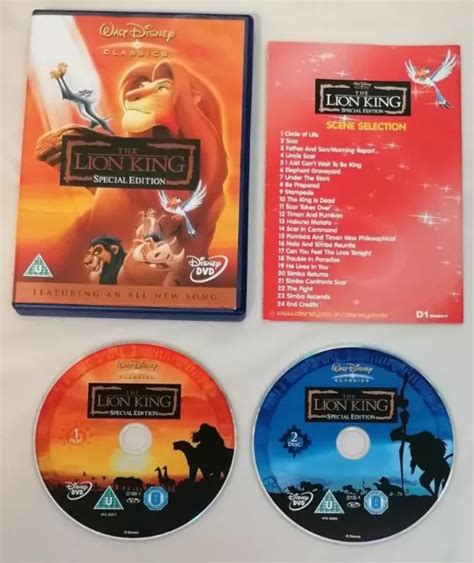 Dvd Walt Disney The Lion King 2 Disc Special Edition Animated Feature