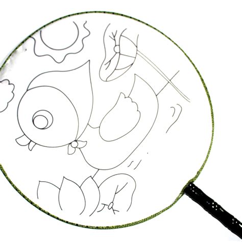 扇面简笔画团扇 团扇简笔画 扇面简笔画 第2页 大山谷图库