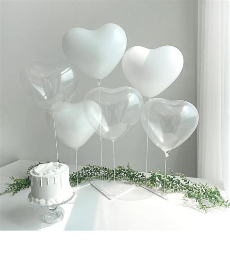 파티·이벤트용품 하트 풍선 슬림 풍선 스탠드 헬륨풍선 효과 스틱 오늘의집 쇼핑