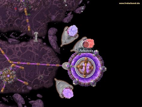 Arkatraz Landmark Map And Guide Freier Bund World Of Warcraft