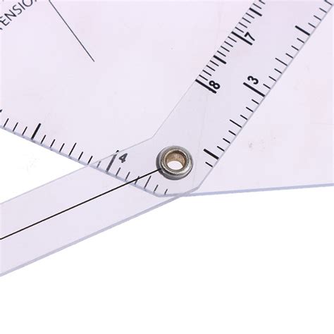 Zhi Medical Finger Goniometer Plastic Protractor 180 Degree Angle