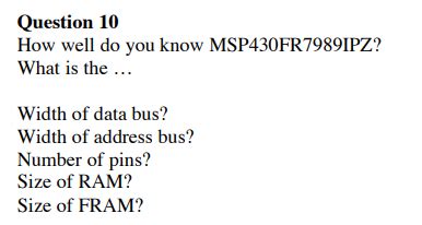 Solved Question How Well Do You Know MSP FR IPZ Chegg