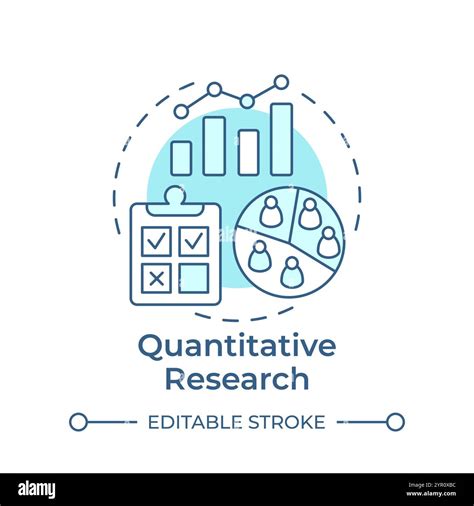 Quantitative Research Soft Blue Concept Icon Stock Vector Image And Art