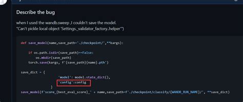 Cli Couldn T Save The Model When I Used The Sweep Issue