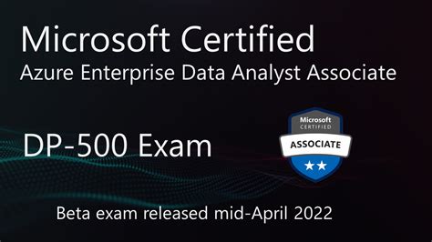 New Certification Microsoft Certified Azure Enterprise Data Analyst