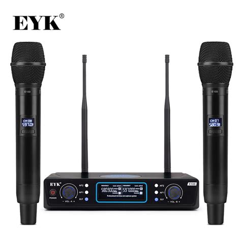 Беспроводная микрофонная система EYK E100 UHF с фиксированной частотой ...