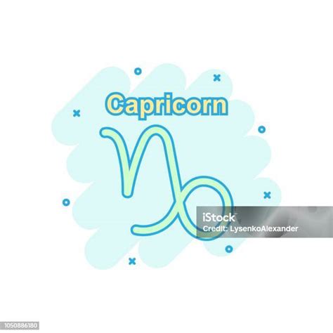 向量卡通的摩羯座星座漫畫風格占星術標誌插圖表意字元摩羯座星座業務飛濺效應概念向量圖形及更多space And Astronomy圖片