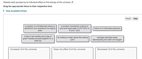 answered classify each process by its individual… bartleby