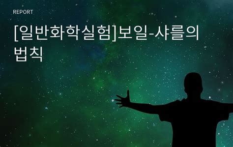 일반화학실험 보일 샤를의 법칙 레포트