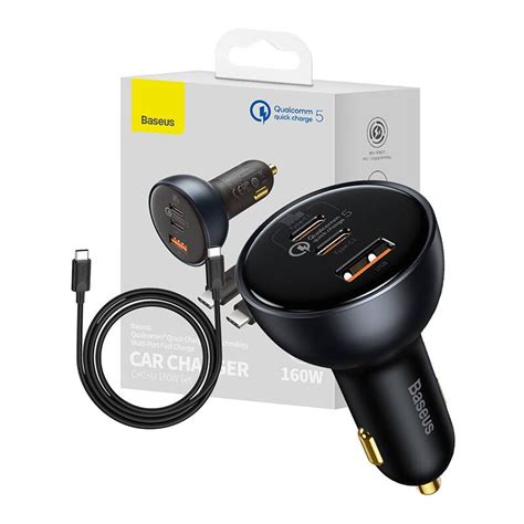 Зарядно устройство за кола Baseus Qualcomm® Quick Charge™5 Multi Port