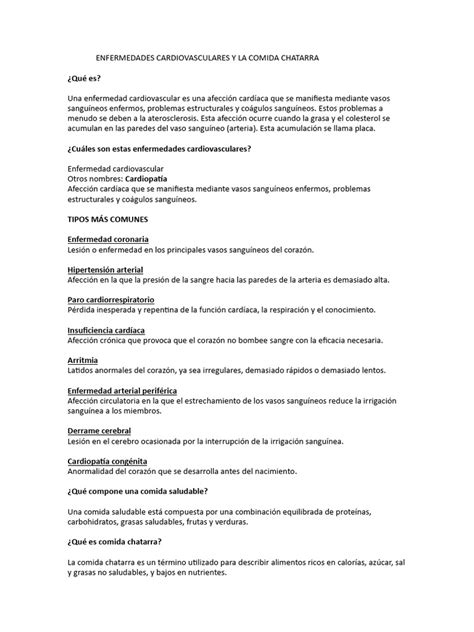 Enfermedades Cardiovasculares Pdf