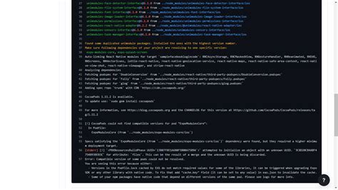 EAS IOS Build Failed Compatible Version Of Some Pods Could Not Be Resolved Fully Managed