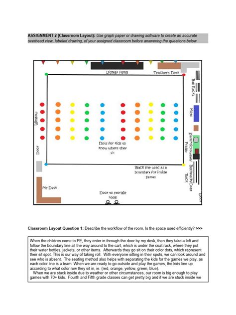 Assignment 2 Classroom Layout 2 Pdf