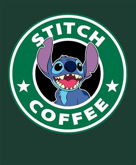 Stitch Coffee Digital Art By Anthony Quin Pixels