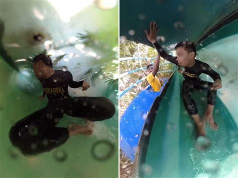 Viral Tiktok Of Man Getting Stuck On Water Slide In Malaysia ‘unlocks New Fear For Netizens Today