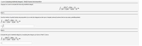 Solved 1 Point Evaluating Indefinite Integrals Partial