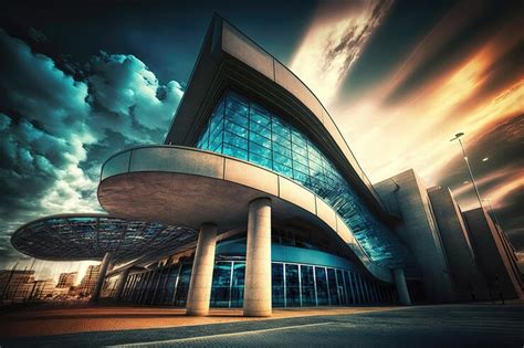 Premium Ai Image A Building That Exemplifies Modern Architecture With A Focus On Functional