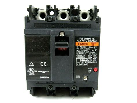 NEW FUJI ELECTRIC EA C CIRCUIT BREAKER A POLE BB EEC SB Industrial Supply Inc
