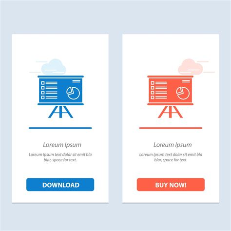 Presentation Analytics Business Chart Graph Marketing Report Blue And Red Download And Buy Now