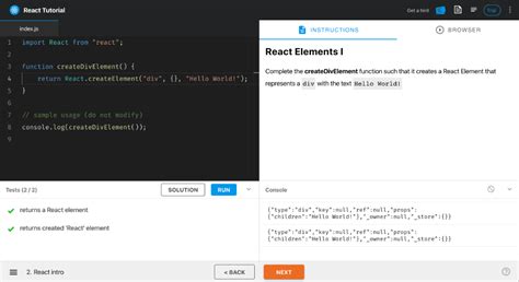 React Tutorial Is The Easiest Most Interactive Way To Learn Practice Modern React Online