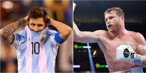 Canelo Álvarez boxeador mejicano amenaza a Leo Messi Que le pida a