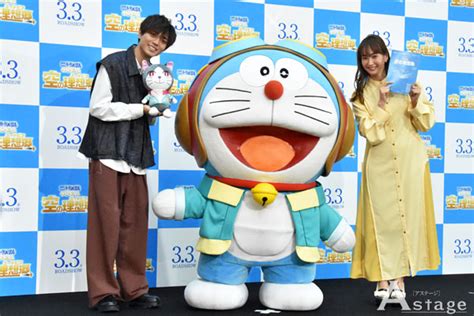 永瀬廉、ドラえもんを自宅にお誘い！「どら焼きとお茶出すよ」 緊張しないコツもアドバイス！『映画ドラえもん のび太と空の理想郷』の公開アフレコ