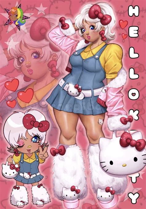 21 Gyaru Sanrio Ideas Hello Kitty Art Cute Art Styles Cartoon Art