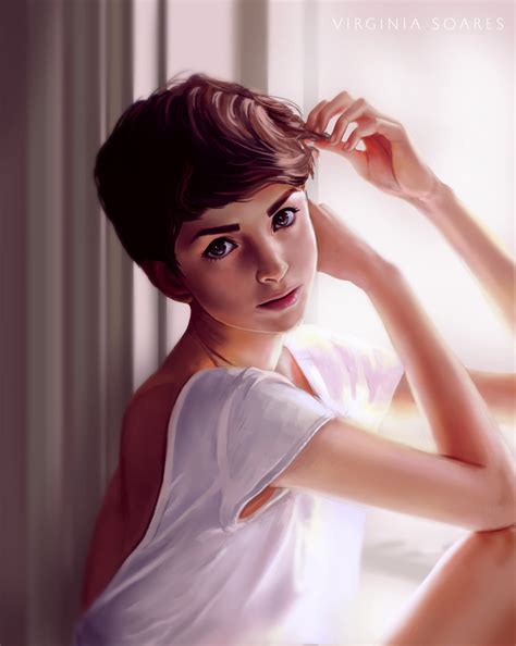 Фото Девушка с короткой стрижкой сидит у окна By Virginiasoares