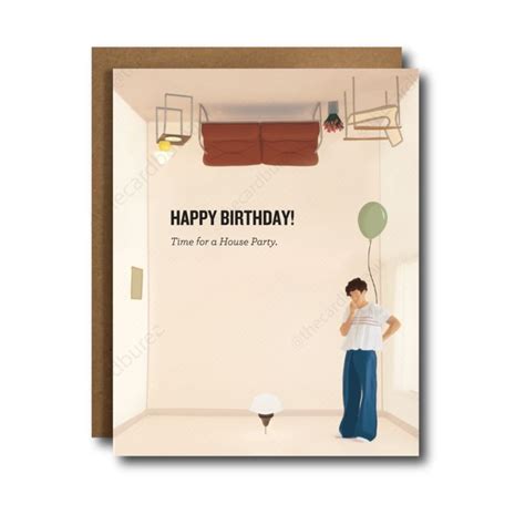 Harry Styles House Party Birthday Card Harry Styles Birthday