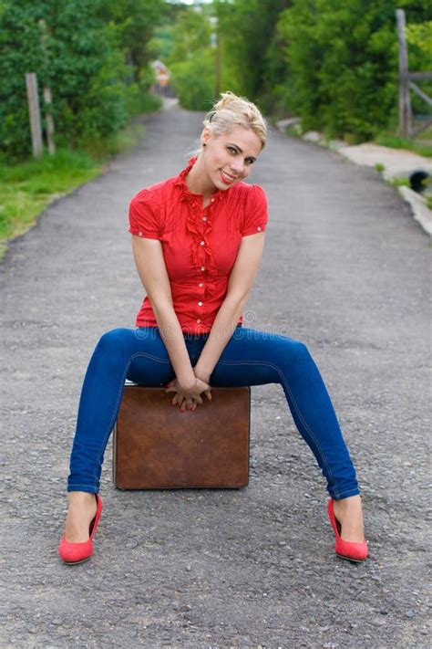 Hitchhiker Stock Image Image Of Stop Model Hitchhike 15066193