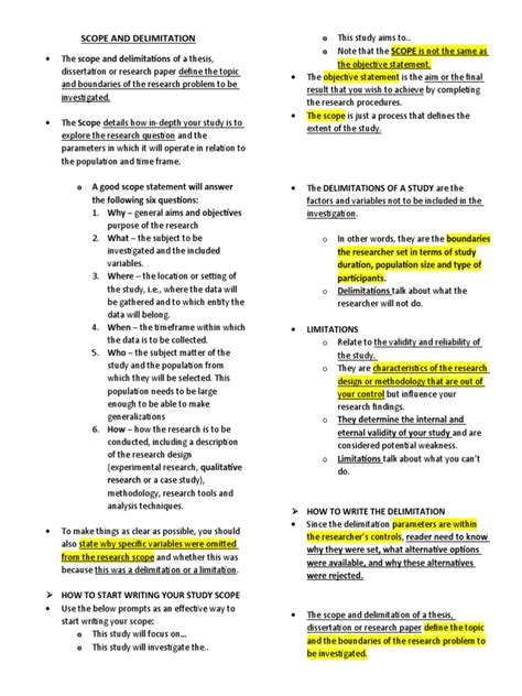 Scope And Delimitation Theoretical Framework Pdf Theory Conceptual Model