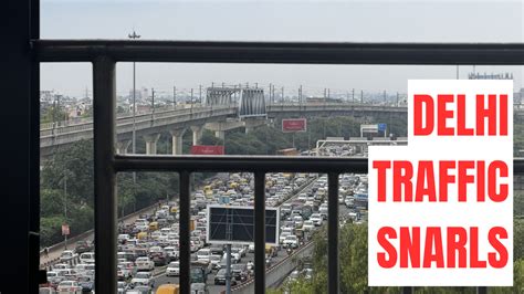 Delhi Traffic In Gridlock Heavy Jam Worsened By Rain Disrupt Raksha