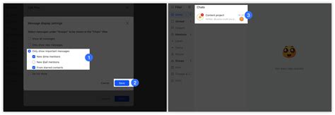 Change Message Display Settings