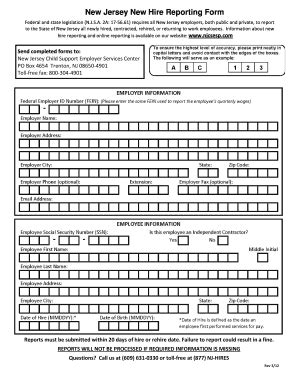 New Hire Reporting Form 2023 Printable Forms Free Online