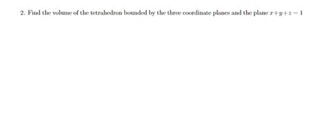 Solved 1 Compute The Following Double Integral Hint You