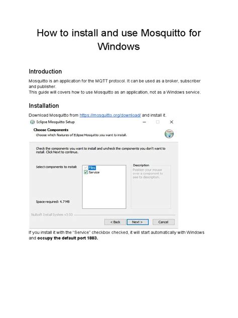 How To Install And Use Mosquitto For Windows Pdf Computing Software