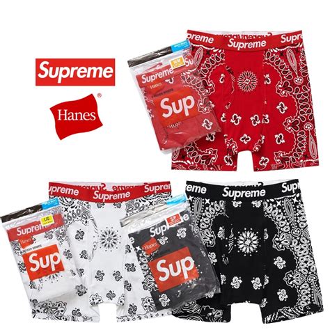 【楽天市場】supreme Hanes Bandana Boxer Briefs 2 Pack シュプリーム ヘインズ バンダナ