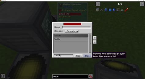 Matter Receiver S Player Deletion Works Strangely Issue McJtyMods RFTools