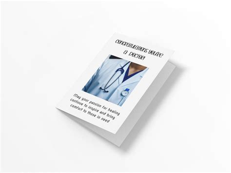 Congratulations Doctor Card Doctor Graduation Card Medical School Card