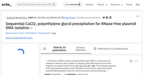 Sequential Cacl2 Polyethylene Glycol Precipitation For Rnase Free