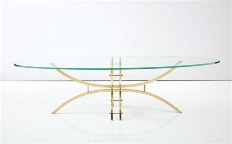 Mid Century Modern Brass And Glass Coffee Table For Sale At 1stdibs