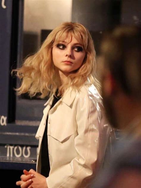 Last Night In Soho Thomasin Mckenzie Leather Coat New American Jackets