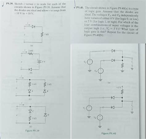 solved p9 39 sketch i versus v to scale for each of the