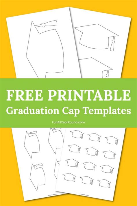 Free Printable Graduation Cap Templates In 2024 Graduation Cap Images