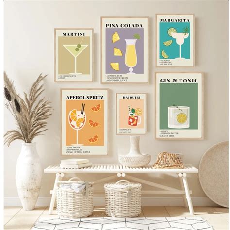 Cocktail Art Print Etsy