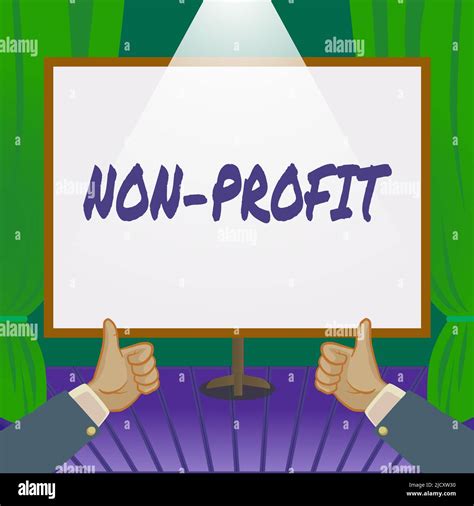 Schreiben Mit Text Non Profit Internet Konzept Bereitstellung Von