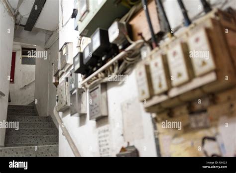Hong Kong China 24 Feb 2016 Stair Of Tong Lau Tenement Buildings